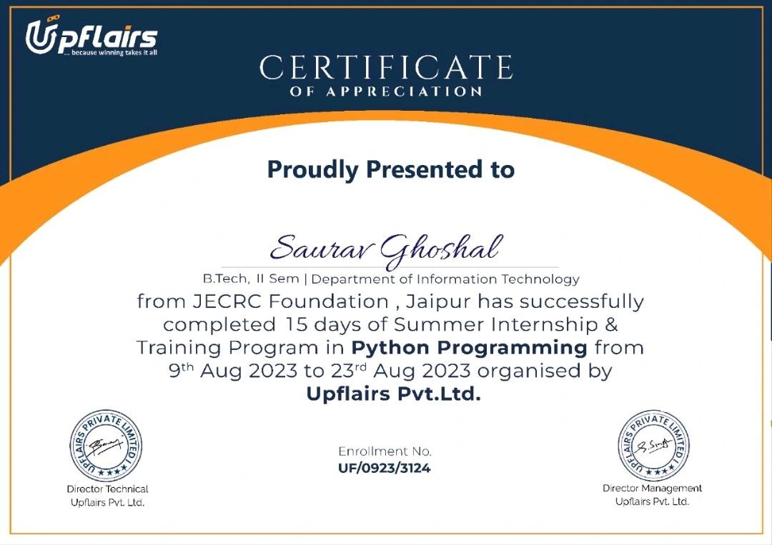 Saurav Ghoshal on LinkedIn: #python #coding #learningjourney Saurav Ghoshal on LinkedIn: #python #coding #learningjourney