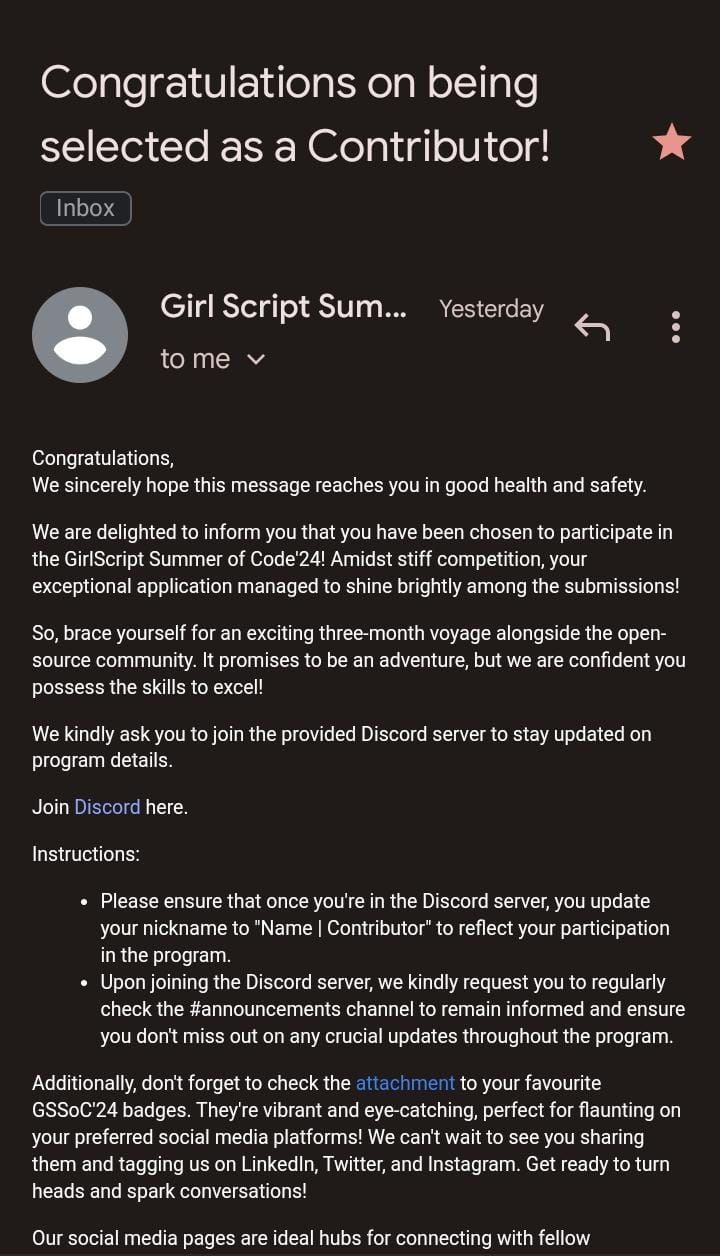 Samrudhi Shete on LinkedIn: #gssoc #gssoc #gssoc2024 #opensource # ... Samrudhi Shete on LinkedIn: #gssoc #gssoc #gssoc2024 #opensource # ...