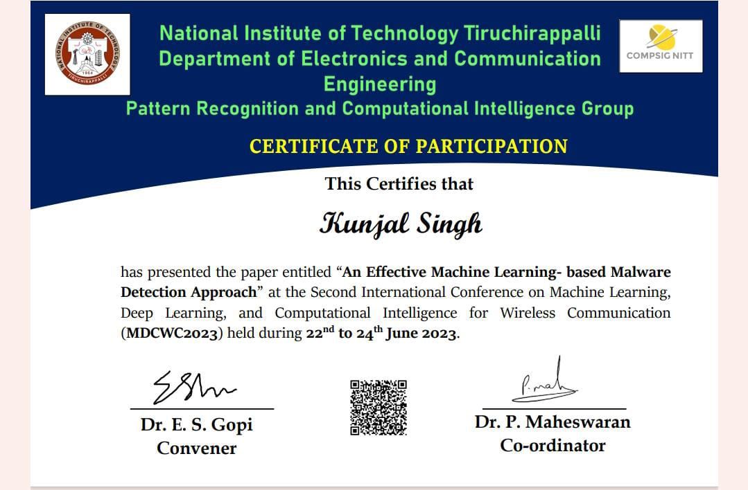 Kunjal singh on LinkedIn: #cybersecurity #machinelearning # ... Kunjal singh on LinkedIn: #cybersecurity #machinelearning # ...