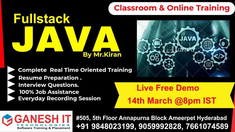 Ganesh IT Technologies on LinkedIn: #javafullstack #corejava # ... Ganesh IT Technologies on LinkedIn: #javafullstack #corejava # ...