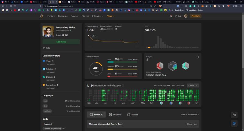 How to stay consistent with LeetCode's success | Soumodeep Maity posted ... How to stay consistent with LeetCode's success | Soumodeep Maity posted ...
