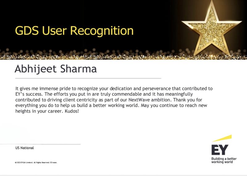 Abhijeet Sharma on LinkedIn: #teamwork #recognition #grateful #eygds ... Abhijeet Sharma on LinkedIn: #teamwork #recognition #grateful #eygds ...