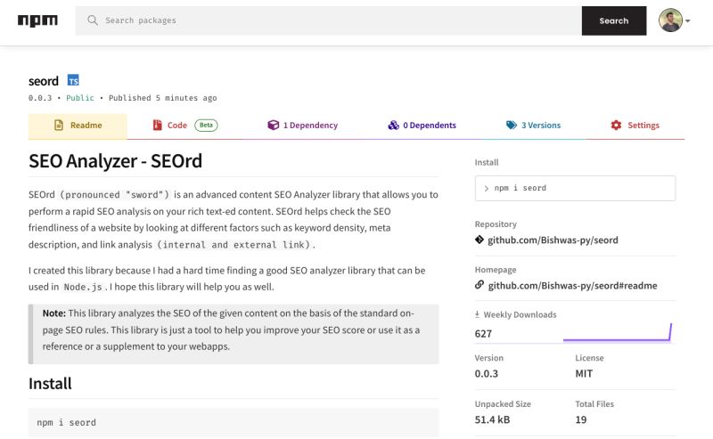 Bishwas Bhandari on LinkedIn: Three days of publishing my own `npm ... Bishwas Bhandari on LinkedIn: Three days of publishing my own `npm ...