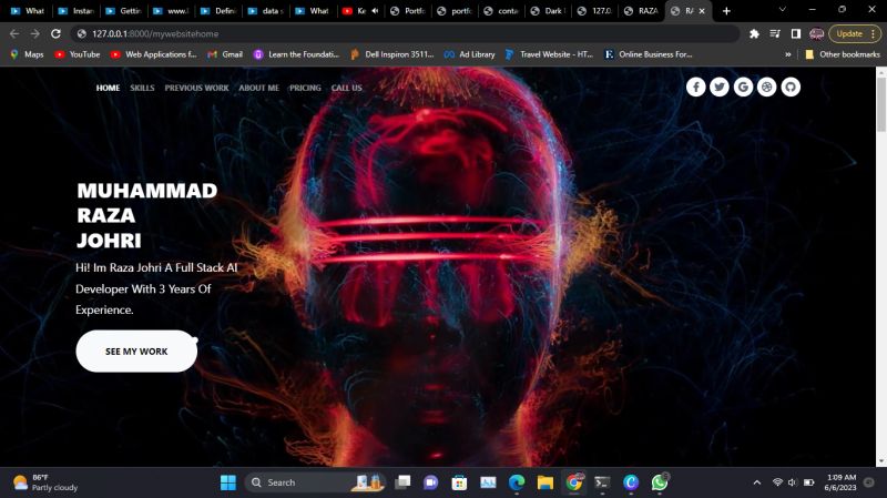 Raza Johri on LinkedIn: Just Made This Beautiful Portfolio Website ... Raza Johri on LinkedIn: Just Made This Beautiful Portfolio Website ...