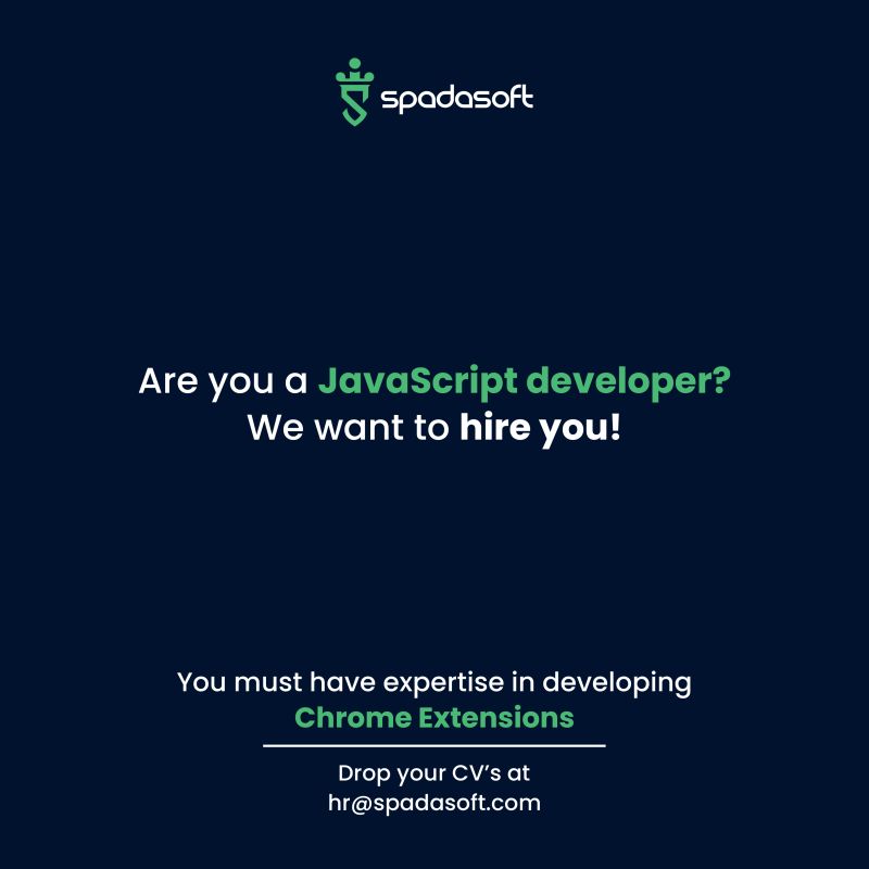 Spadasoft on LinkedIn: #jobs #javascriptjobs #javascriptdevelopment # ... Spadasoft on LinkedIn: #jobs #javascriptjobs #javascriptdevelopment # ...
