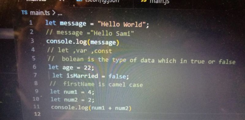Muhammad Sami on LinkedIn: My first class of typescript Muhammad Sami on LinkedIn: My first class of typescript