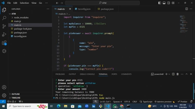 Hamna Shaikh on LinkedIn: #coding #typescript #atm #web #genai # ... Hamna Shaikh on LinkedIn: #coding #typescript #atm #web #genai # ...