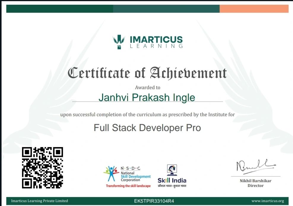Janhvi I. on LinkedIn: #fullstackdevelopment #webdevelopment #coding # ... Janhvi I. on LinkedIn: #fullstackdevelopment #webdevelopment #coding # ...