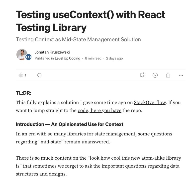 Jonatan Kruszewski on LinkedIn: 🚀New post published in Level Up Coding ... Jonatan Kruszewski on LinkedIn: 🚀New post published in Level Up Coding ...