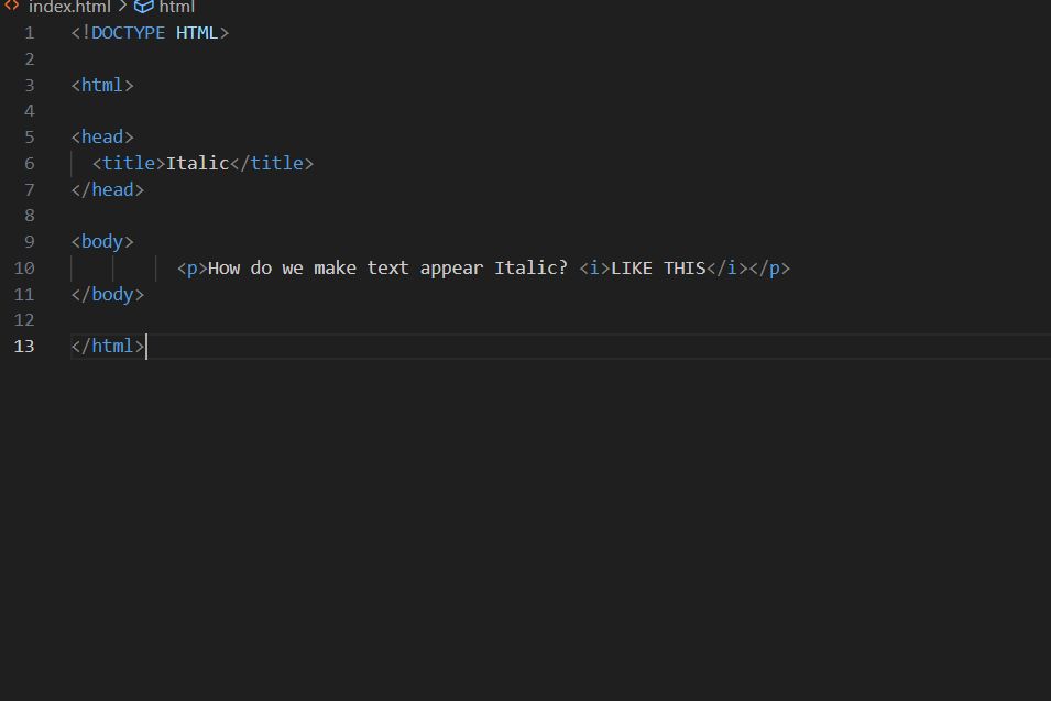 Manahil Rasheed on LinkedIn: #coding #html #piaic #italic Manahil Rasheed on LinkedIn: #coding #html #piaic #italic