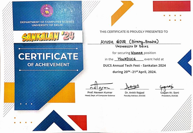 Ayush Gour on LinkedIn: #hackducs #hackathonwinners #teambinarybrains # ... Ayush Gour on LinkedIn: #hackducs #hackathonwinners #teambinarybrains # ...