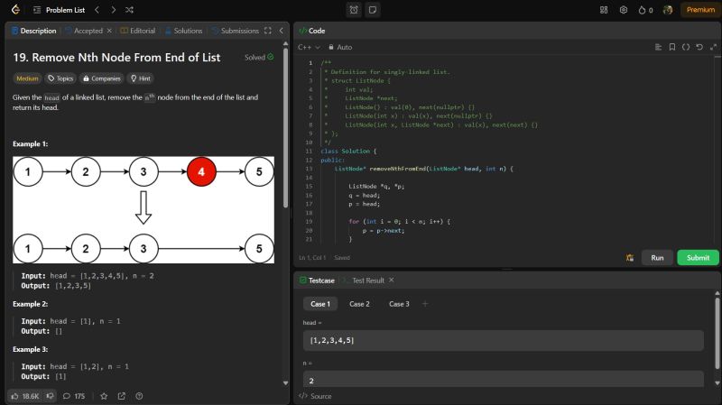 Optimizing the'removeNthFromEnd' function for linked lists | Ritik ... Optimizing the'removeNthFromEnd' function for linked lists | Ritik ...