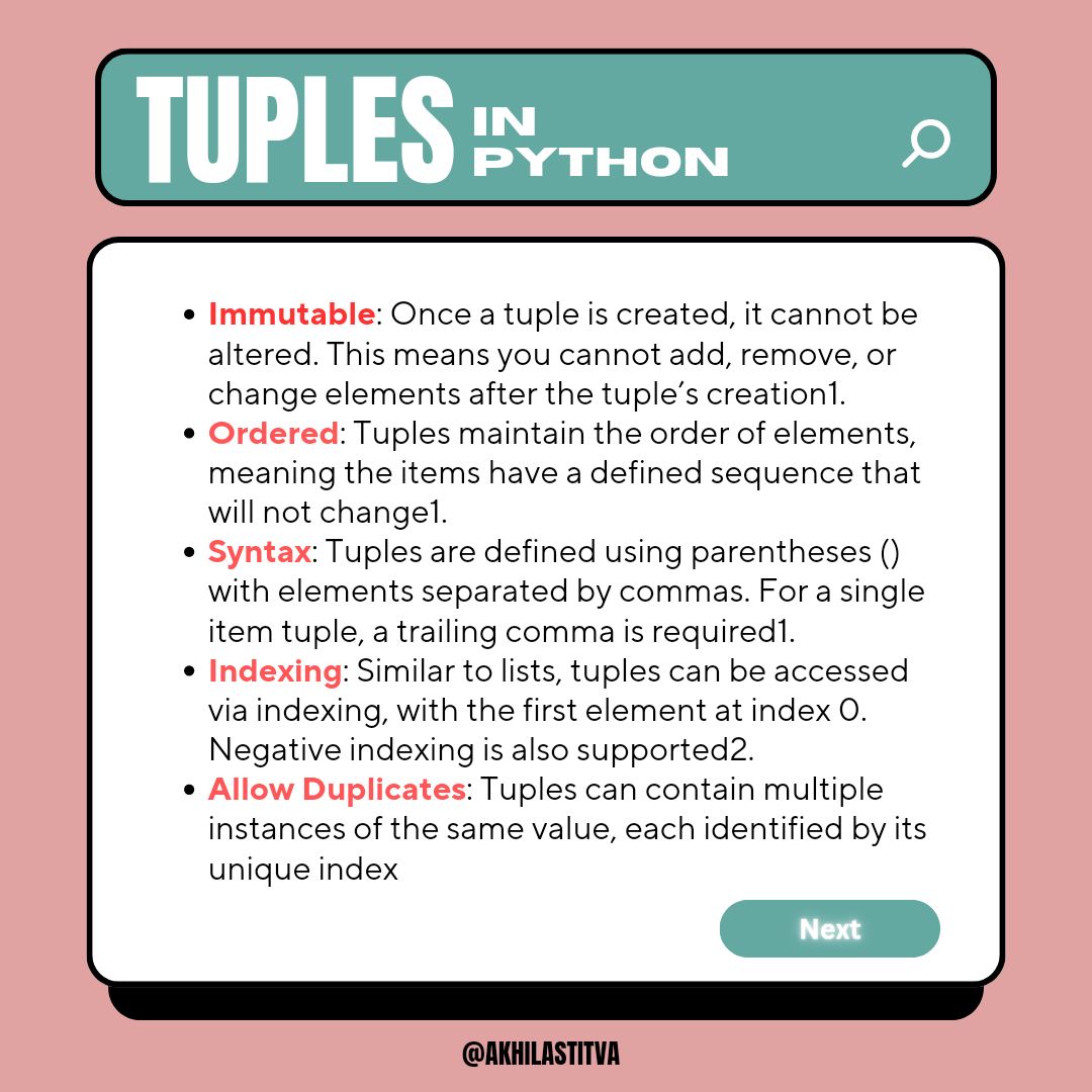 Akhil Astitva on LinkedIn: #python #tuples #learning #code #microsoft # ... Akhil Astitva on LinkedIn: #python #tuples #learning #code #microsoft # ...