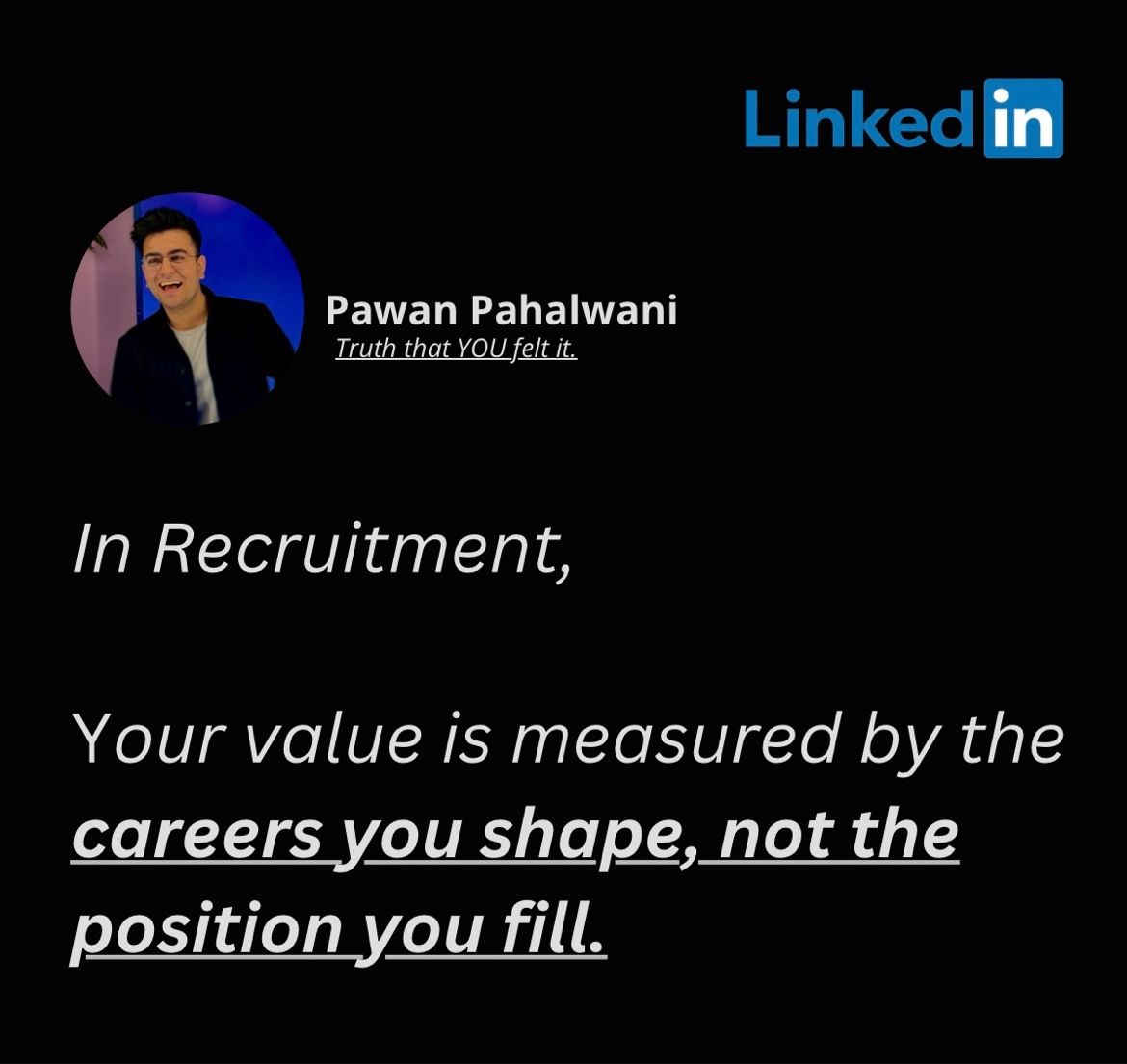 Pawan Pahalwani on LinkedIn: #career #hr #recruiter #recruitment Pawan Pahalwani on LinkedIn: #career #hr #recruiter #recruitment