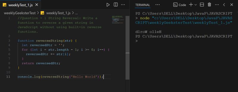 DHRUV ASATI on LinkedIn: #geekster #javascript #codingchallenges # ... DHRUV ASATI on LinkedIn: #geekster #javascript #codingchallenges # ...
