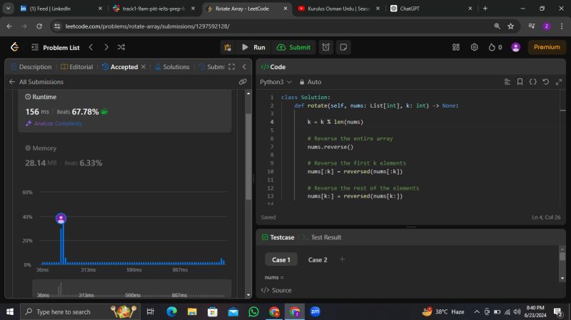 Zaina Farrukh on LinkedIn: #rotate_array #leetcode #codingchallenge # ... Zaina Farrukh on LinkedIn: #rotate_array #leetcode #codingchallenge # ...