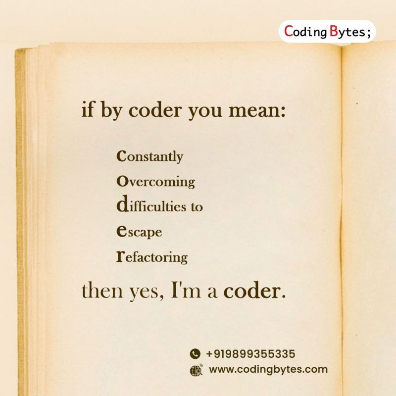 Coding Bytes on LinkedIn: #codinglife #motivation #motivationalquotes # ... Coding Bytes on LinkedIn: #codinglife #motivation #motivationalquotes # ...