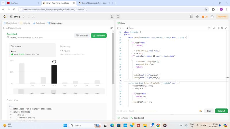 Sakshi Kumari on LinkedIn: #day36 #codingchallenge #leetcode #dsa #c Sakshi Kumari on LinkedIn: #day36 #codingchallenge #leetcode #dsa #c