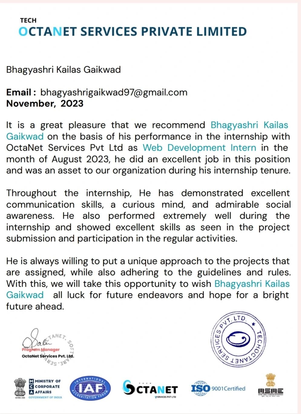 BHAGYASHRI GAIKWAD on LinkedIn: #octanet #intership #octanetinternship ... BHAGYASHRI GAIKWAD on LinkedIn: #octanet #intership #octanetinternship ...