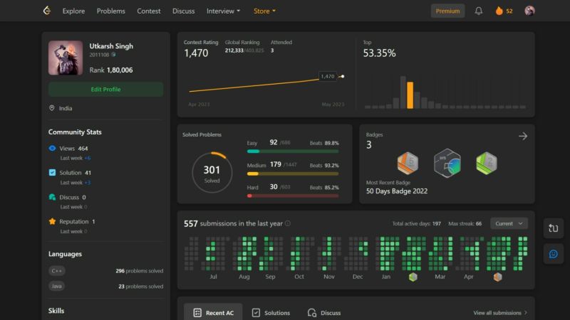Utkarsh Singh on LinkedIn: #coders #techenthusiasts #leetcode # ... Utkarsh Singh on LinkedIn: #coders #techenthusiasts #leetcode # ...