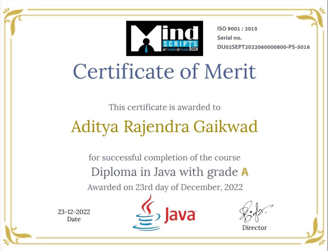 Aditya Gaikwad on LinkedIn: #java #coding #tech #careergrowth Aditya Gaikwad on LinkedIn: #java #coding #tech #careergrowth
