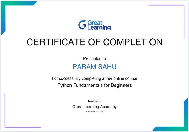 Param Sahu on LinkedIn: #python #programming #coding Param Sahu on LinkedIn: #python #programming #coding