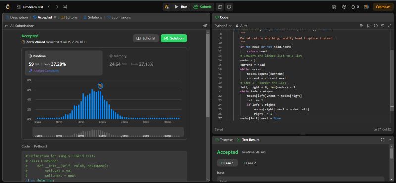 Anzar Ahmad on LinkedIn: #50daysofleetcode #leetcode #codingchallenge # ... Anzar Ahmad on LinkedIn: #50daysofleetcode #leetcode #codingchallenge # ...