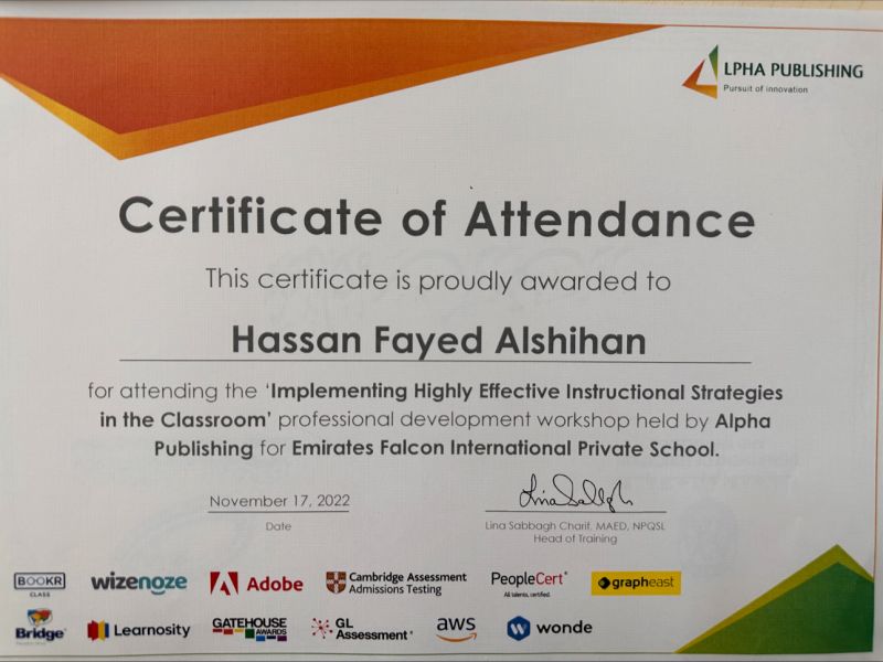 Hasan Shihan on LinkedIn: 'Implementing Highly Effective Instructional ... Hasan Shihan on LinkedIn: 'Implementing Highly Effective Instructional ...