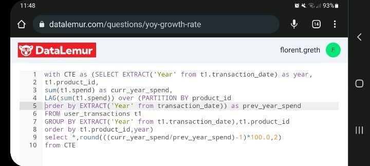 Florent Greth on LinkedIn: I just solved this Wayfair SQL Interview ... Florent Greth on LinkedIn: I just solved this Wayfair SQL Interview ...