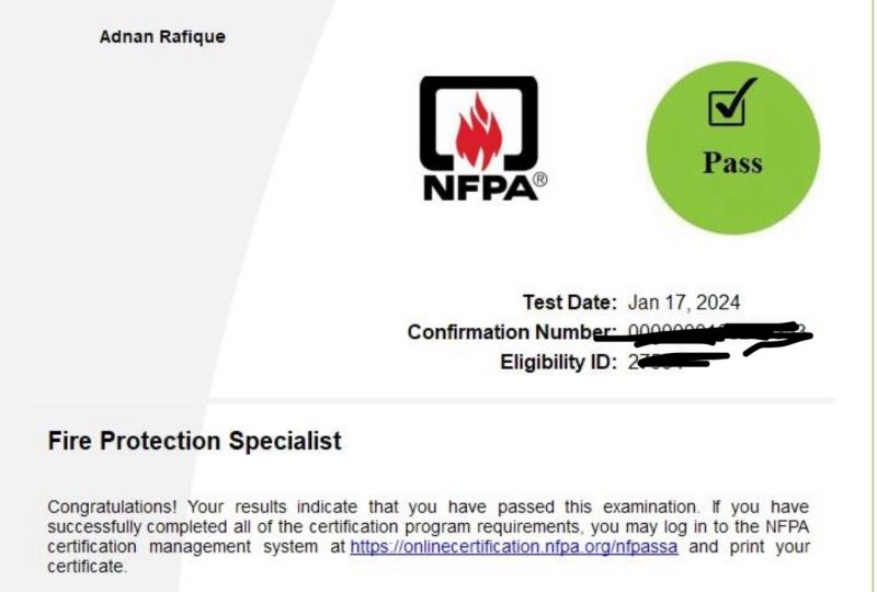 Adnan Rafique CFPS®️(NFPA), CMIOSH, MIIRSM, CMT on LinkedIn: It’s ... Adnan Rafique CFPS®️(NFPA), CMIOSH, MIIRSM, CMT on LinkedIn: It’s ...