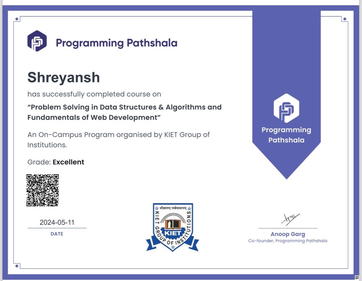 Shreyansh Rajbhar on LinkedIn: #datastructure #algorithms # ... Shreyansh Rajbhar on LinkedIn: #datastructure #algorithms # ...