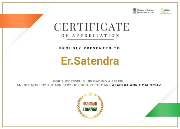 Er. Satendra on LinkedIn: #ssjdeveloper #certificate #independenceday # ... Er. Satendra on LinkedIn: #ssjdeveloper #certificate #independenceday # ...