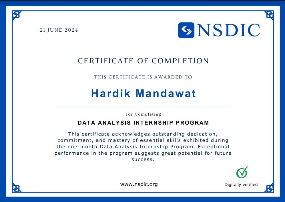 Hardik Mandawat on LinkedIn: #dataanalyst #internshipcomplete #nsdic # ... Hardik Mandawat on LinkedIn: #dataanalyst #internshipcomplete #nsdic # ...
