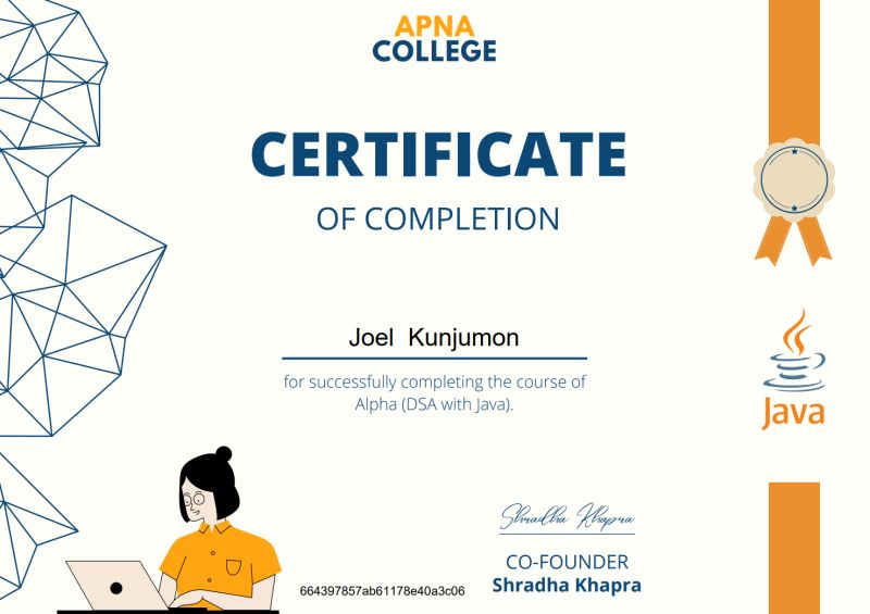 Joel Kunjumon on LinkedIn: #apnacollege #dsawithjava Joel Kunjumon on LinkedIn: #apnacollege #dsawithjava