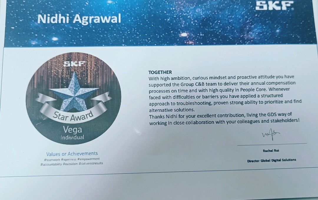 Nidhi Agrawal on LinkedIn: #weareskf #skfamily #successfactors # ... Nidhi Agrawal on LinkedIn: #weareskf #skfamily #successfactors # ...