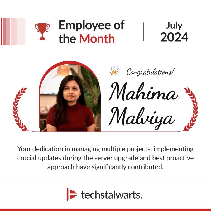 MAHIMA MALVIYA on LinkedIn: #employeeofthemonth #grateful #teamwork # ... MAHIMA MALVIYA on LinkedIn: #employeeofthemonth #grateful #teamwork # ...