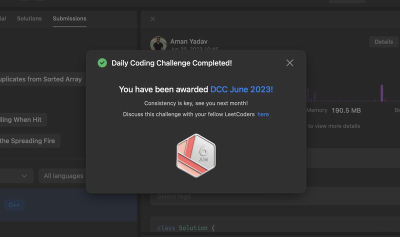 Aman Yadav on LinkedIn: #leetcode #leetcodechallenge #leetcode2023 Aman Yadav on LinkedIn: #leetcode #leetcodechallenge #leetcode2023