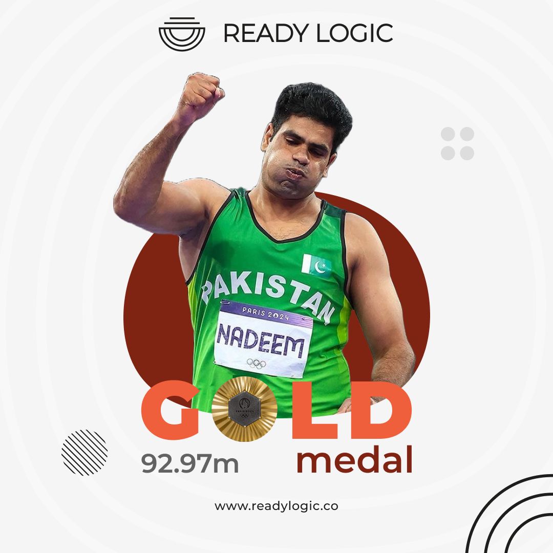 Ready Logic on LinkedIn: #olympics2024 #arshadnadeem #gold Ready Logic on LinkedIn: #olympics2024 #arshadnadeem #gold