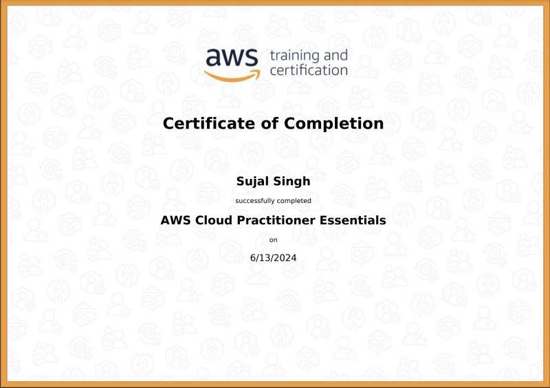 Earned AWS Cloud Practitioner Essentials | Sujal singh posted on the ... Earned AWS Cloud Practitioner Essentials | Sujal singh posted on the ...