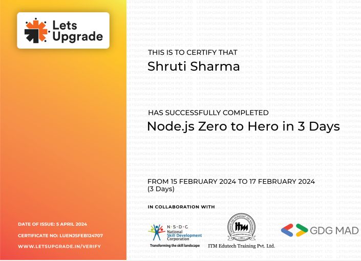 Shruti Sharma on LinkedIn: #node #web Shruti Sharma on LinkedIn: #node #web