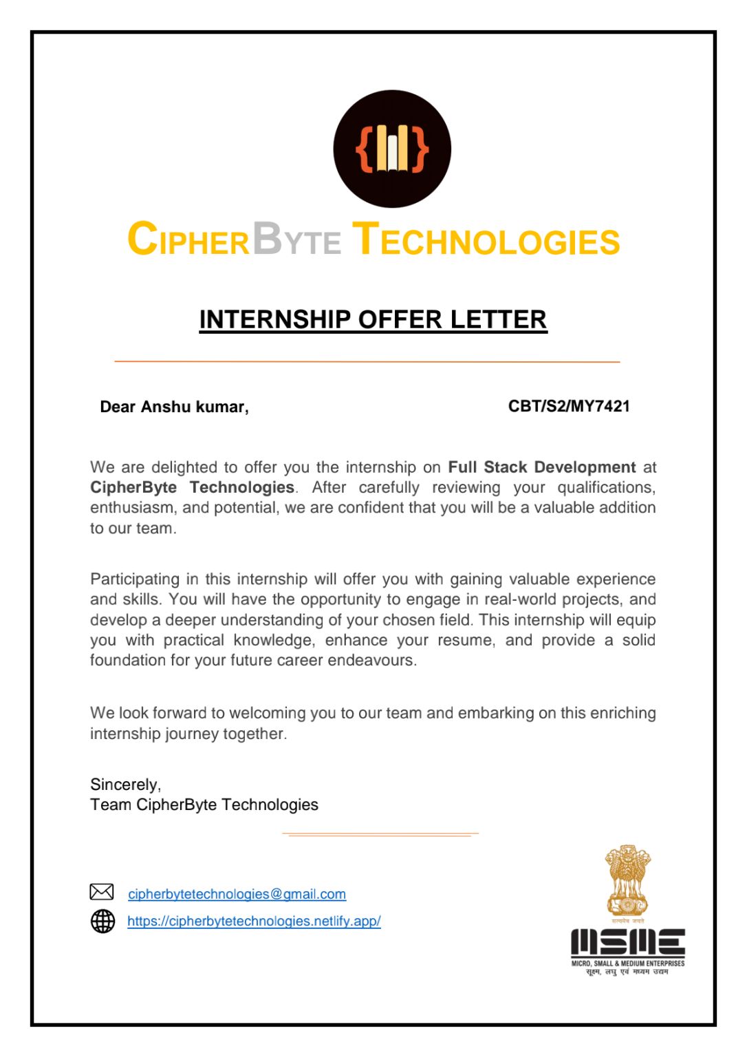 Anshu Kumar on LinkedIn: #fullstackdevelopment #internship # ... Anshu Kumar on LinkedIn: #fullstackdevelopment #internship # ...