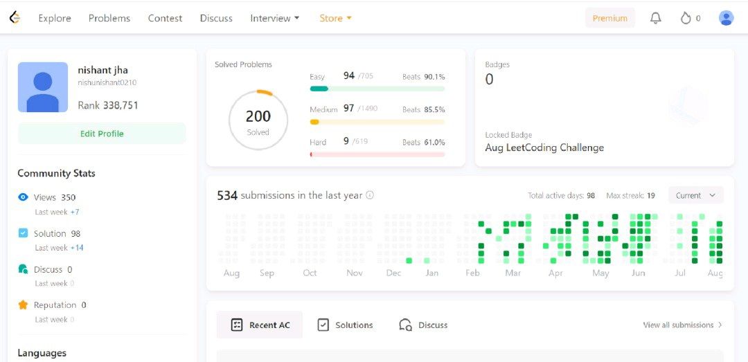 Nishant Jha on LinkedIn: #leetcode #leetcodechallenge Nishant Jha on LinkedIn: #leetcode #leetcodechallenge