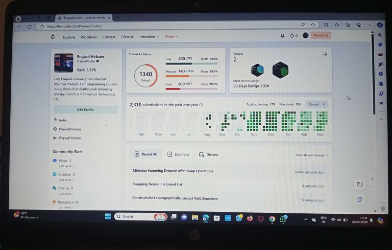 Prajwal Hirkane on LinkedIn: #365daychallenge #leetcode #dailycoding # ... Prajwal Hirkane on LinkedIn: #365daychallenge #leetcode #dailycoding # ...