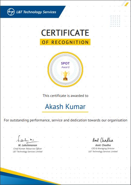 Akash Kumar on LinkedIn: #ltts Akash Kumar on LinkedIn: #ltts