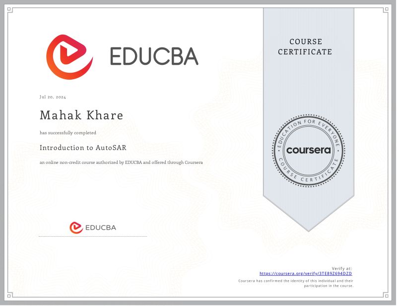 Mahak Khare on LinkedIn: #coursera #educba Mahak Khare on LinkedIn: #coursera #educba