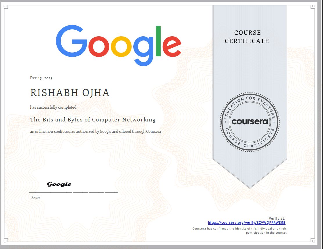 Rishabh Ojha on LinkedIn: #networkingknowledge #courseracompletion # ... Rishabh Ojha on LinkedIn: #networkingknowledge #courseracompletion # ...