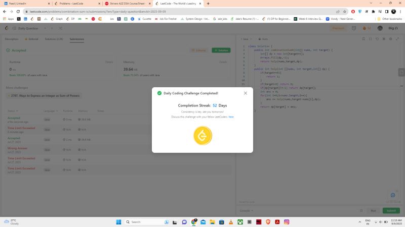 Sujal Sharma on LinkedIn: #365daysofcode #100daysofcode #leetcode #dsa ... Sujal Sharma on LinkedIn: #365daysofcode #100daysofcode #leetcode #dsa ...