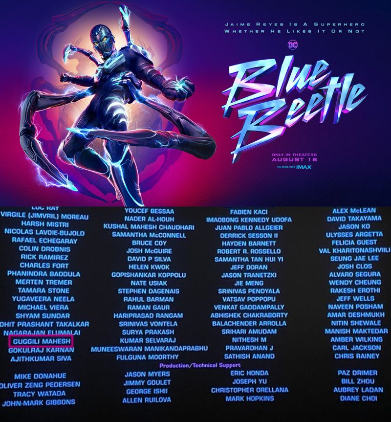 Mahesh Guggili on LinkedIn: One more credit Blue Beetle Basilic Fly ... Mahesh Guggili on LinkedIn: One more credit Blue Beetle Basilic Fly ...