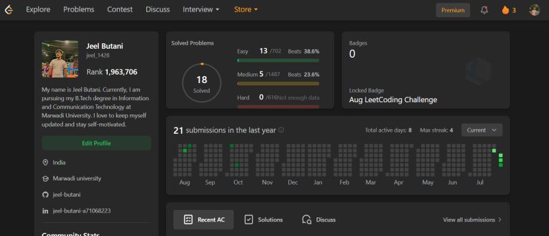 Jeel Butani on LinkedIn: #365daychallenge #leetcode #dailycoding # ... Jeel Butani on LinkedIn: #365daychallenge #leetcode #dailycoding # ...