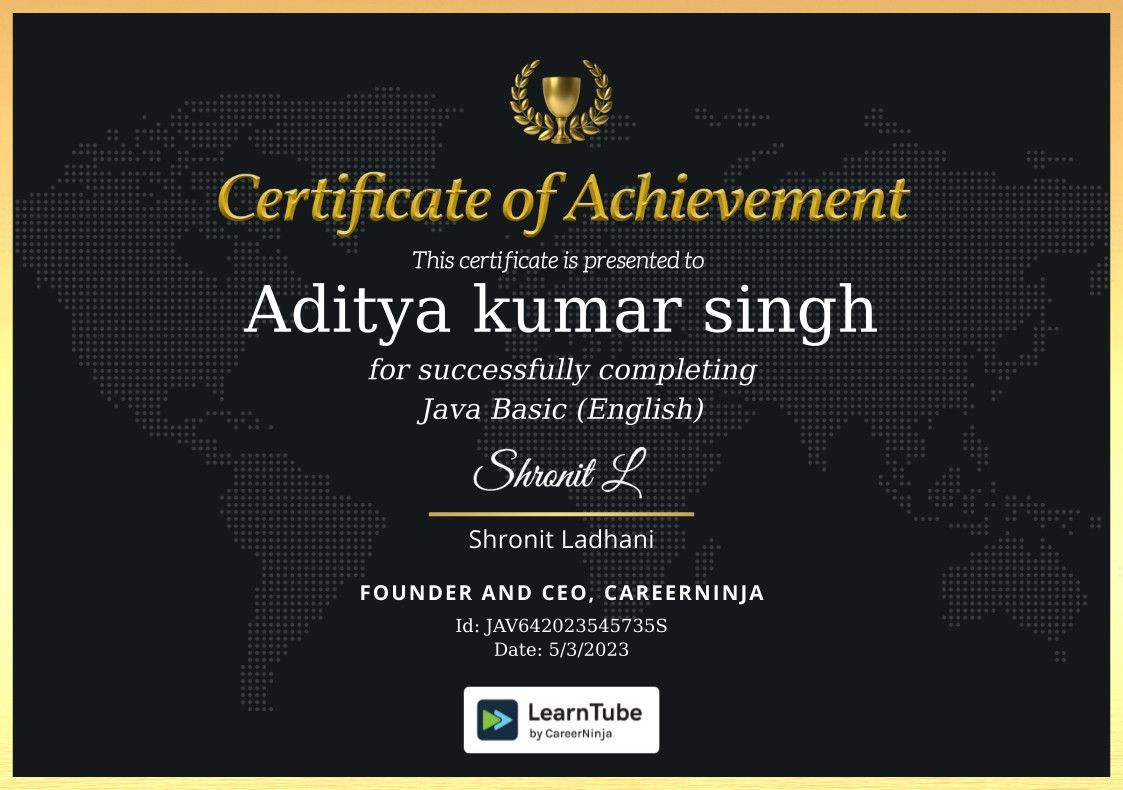 Aditya kumar Singh on LinkedIn: #java Aditya kumar Singh on LinkedIn: #java